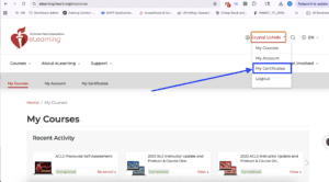 How to send certificate of completion AHA - CPR Training Austin